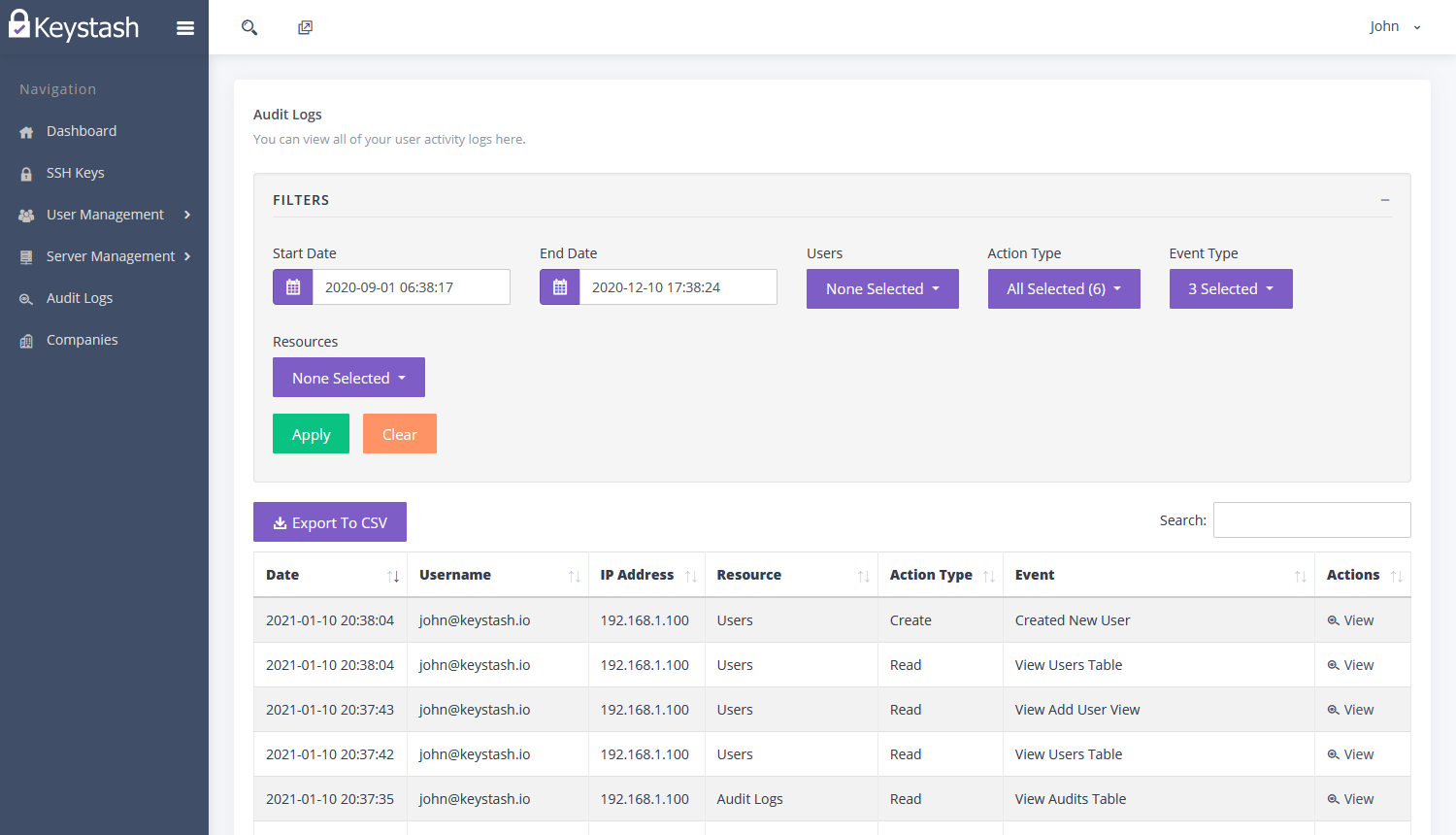 Keystash | SSH Key Management